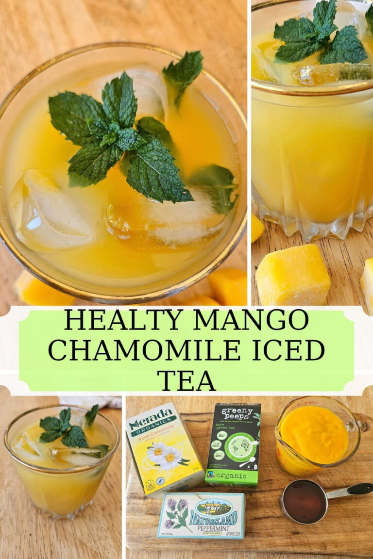 Camomile and Mango Iced Tea Recipe - The homey lif3